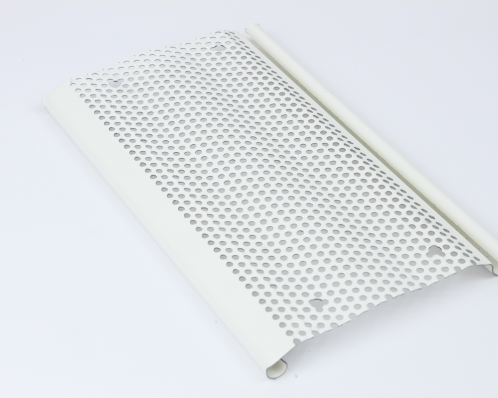 White Lacquered Micro-perforated Slat 10/10°, similar to Ral 9010, 110 ...