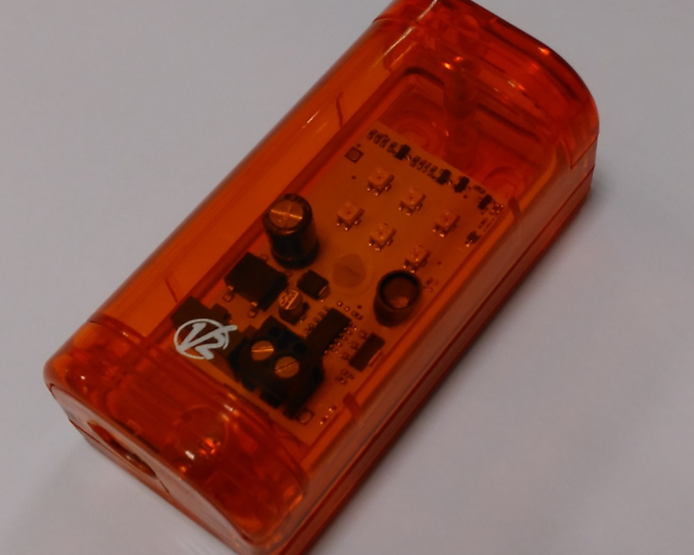 Spot Orange Clignotant de signalisation à LED multitension | Espace ...